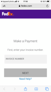 fedexの関税や手数料をクレジットカードで支払う方法(画像あり)